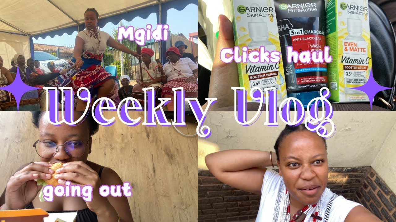 weekly vlog: Mgidi, skincare and haircare + a day outside - YouTube