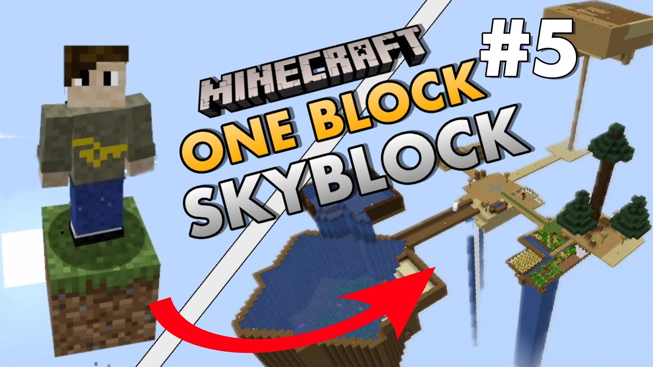 New Player Beats 1 Block Sky Block - MINECRAFT - YouTube