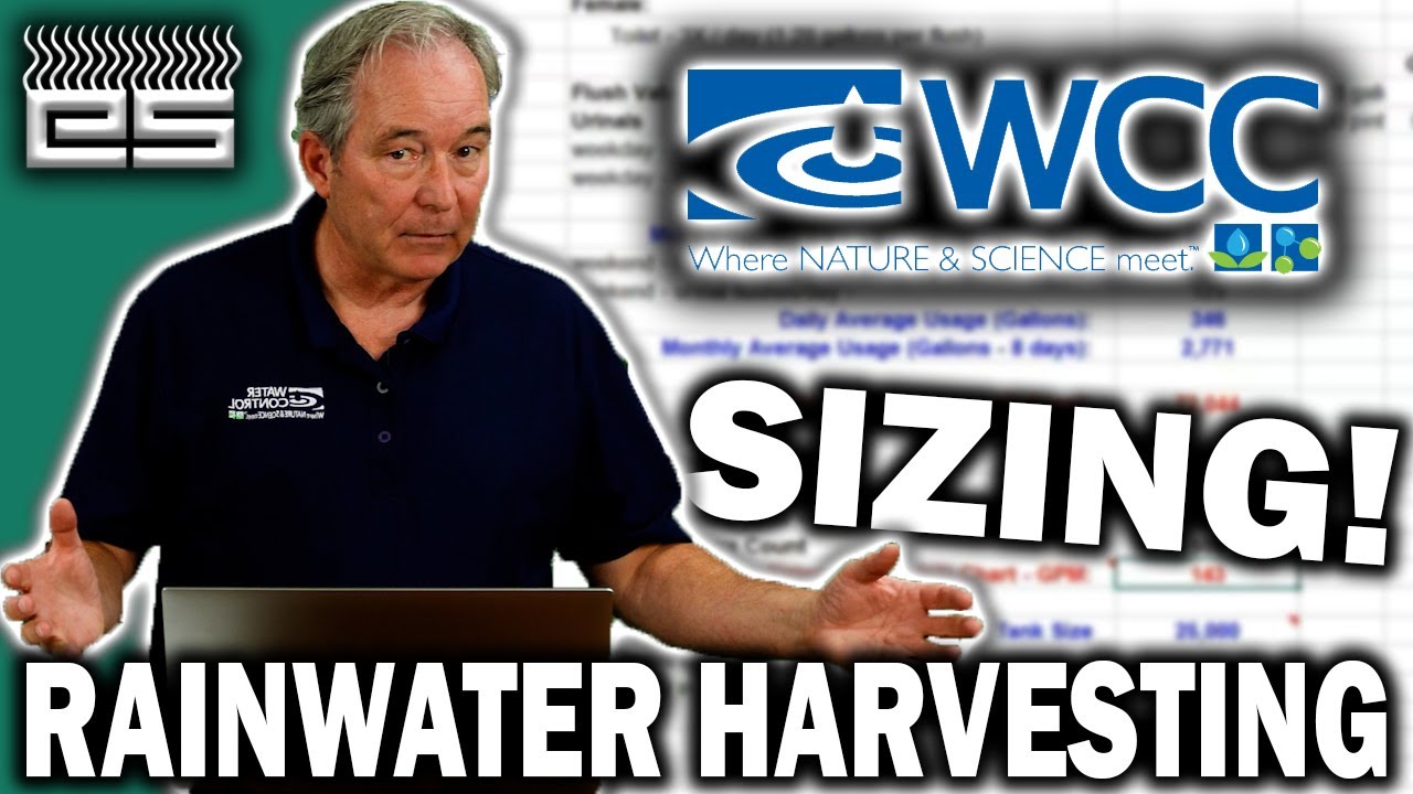 Pat Shea Water Control Corp Rainwater Harvesting Sizing - YouTube