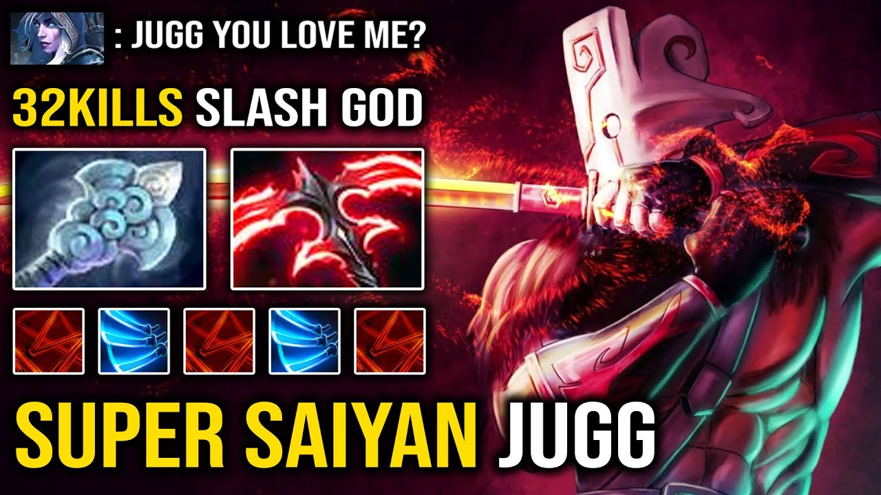 SUPER SAIYAN GOD Wind Waker + Level 2 Desolator Juggernaut 100% Crazy Slash Everything DotA 2 ...