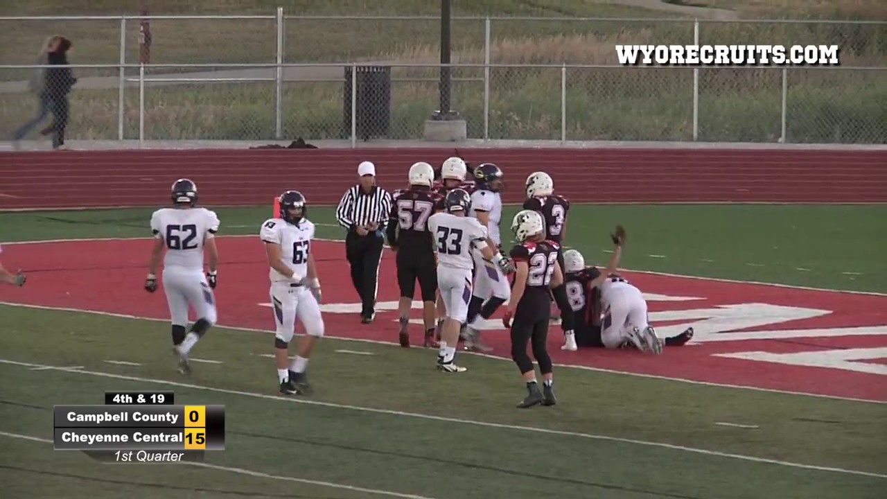 2017 HS Football Highlights - Campbell County vs Cheyenne Central 9/15 ...