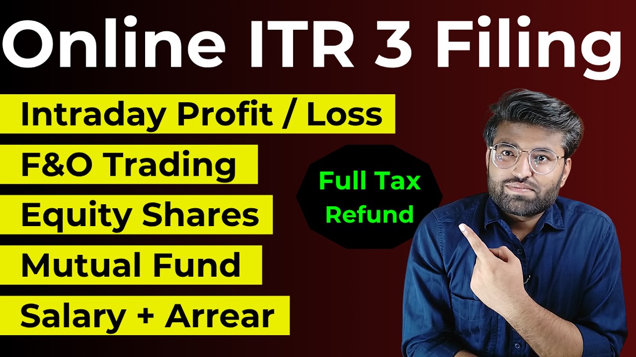 ITR 3 Filling Online 2025-26 | How to File ITR 3 for AY 2025-26 | ITR ...