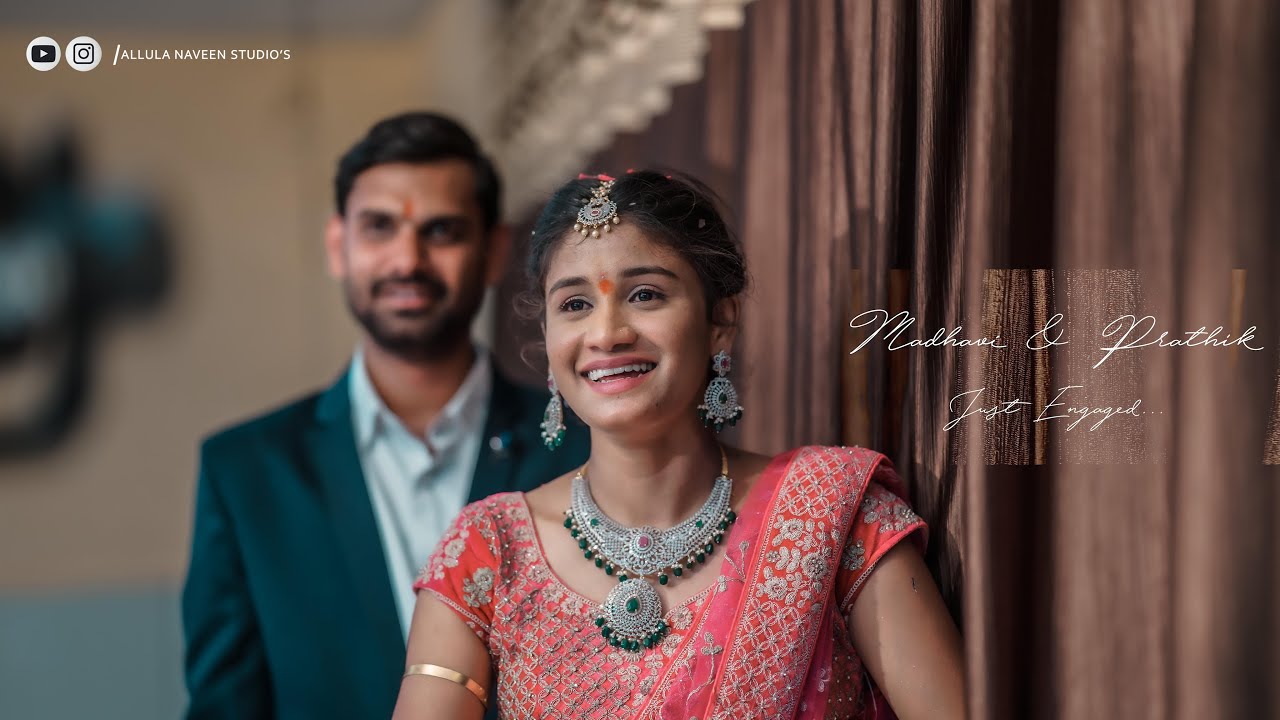 Madhavi & Prathik Engagement 2023 ||Ring Ceremony||By #Allulanaveenstudios #Adilabad.9949014514 ...