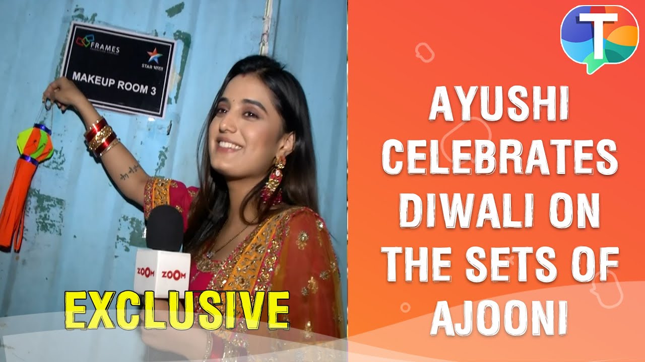 Ayushi Khurana aka Ajooni CELEBRATES Diwali on the sets of her serial ...
