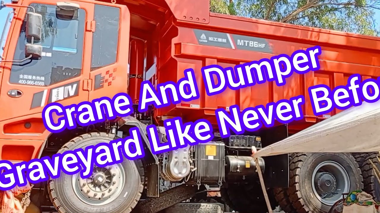 Crane Dump truck and Heavy machine Graveyard Like Never Before - YouTube