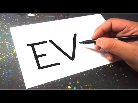 EV YAZISINDAN EV ÇİZMEK 🏠 EV Yazısı Nasıl Resme Dönüştürülür? !! - (ÇOK KOLAY !) #SenDeÇiz