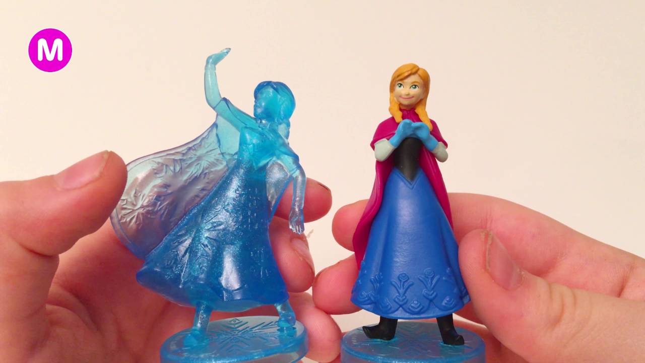 Little Girl Manina Unpacking Disney Frozen Toys Figures - YouTube
