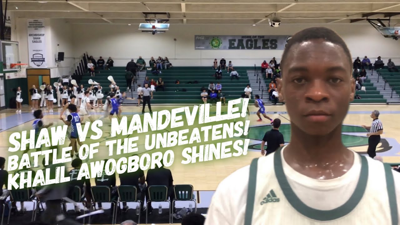 Shaw vs Mandeville | 12-4-2023 | Khalil Awogboro shines! - YouTube