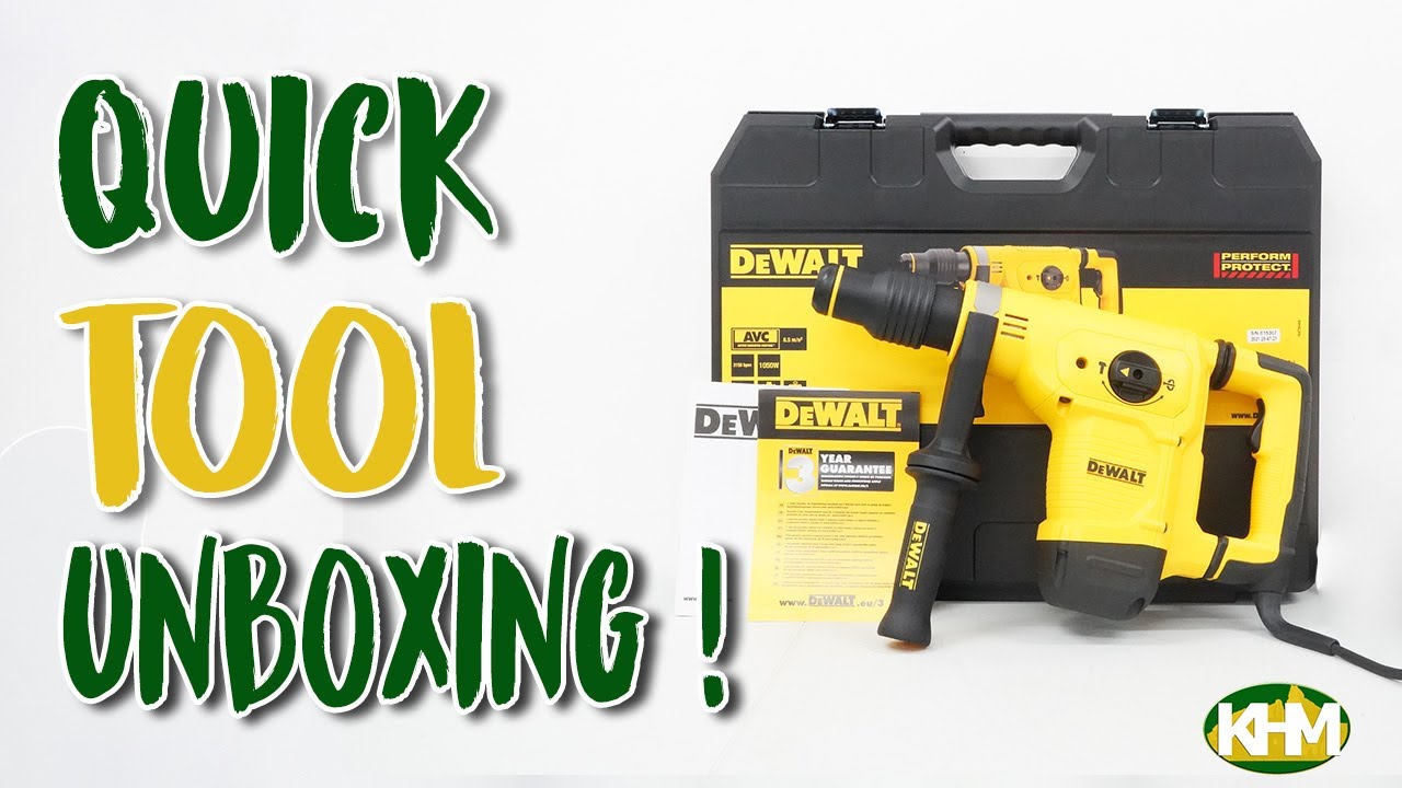 Quick Unboxing Dewalt D25810K SDS Max Chipping Gun Demolition Hammer ...