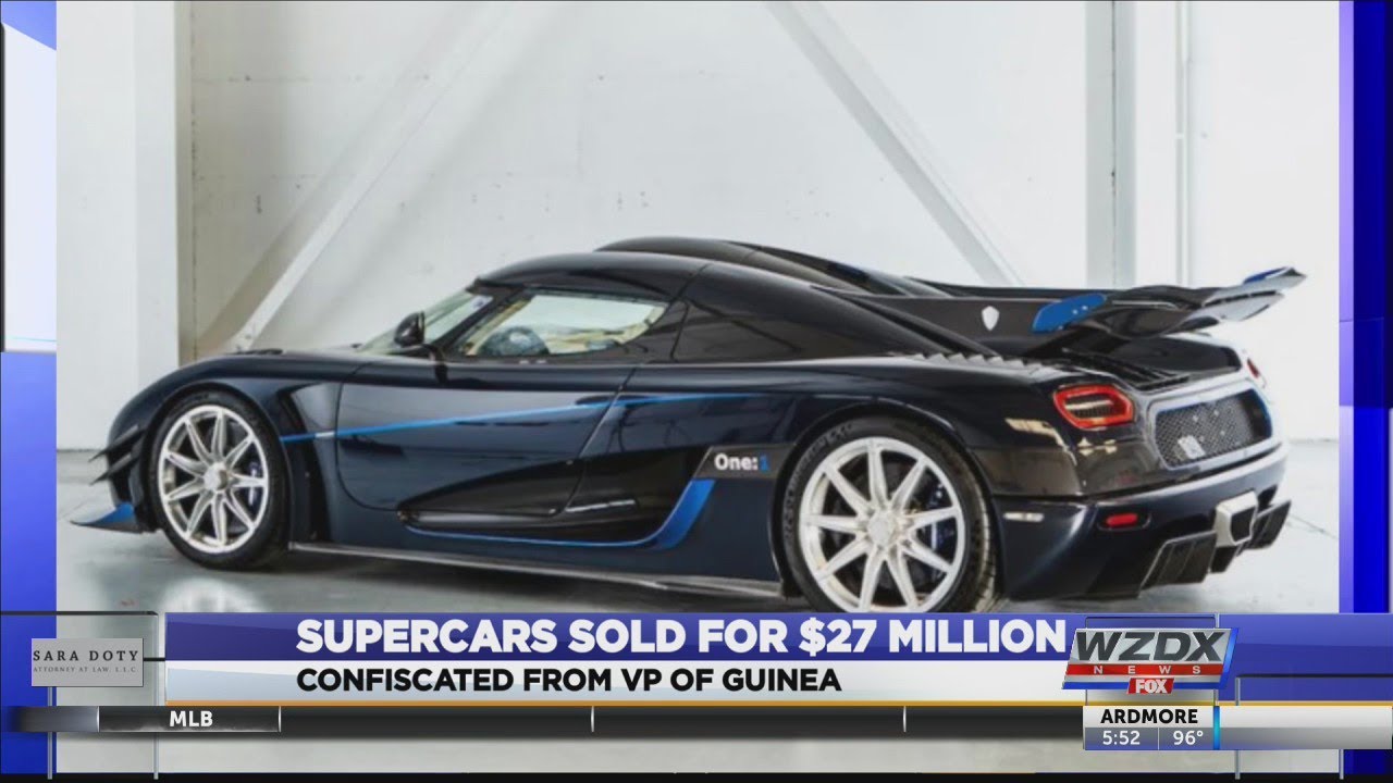 Cars taken from Equatorial Guinea leader's son sold for $27M - YouTube