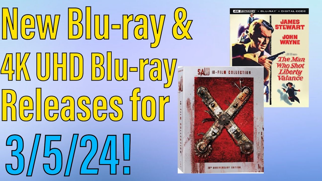 New Blu-ray & 4K UHD Blu-ray Releases for March 5th, 2024! - YouTube