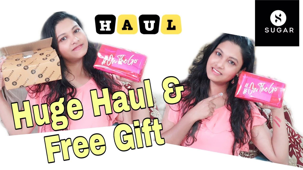 Sugar Cosmetics Haul 2020 // Whats in ON THE GO Kit ? I shopped for 3k ...