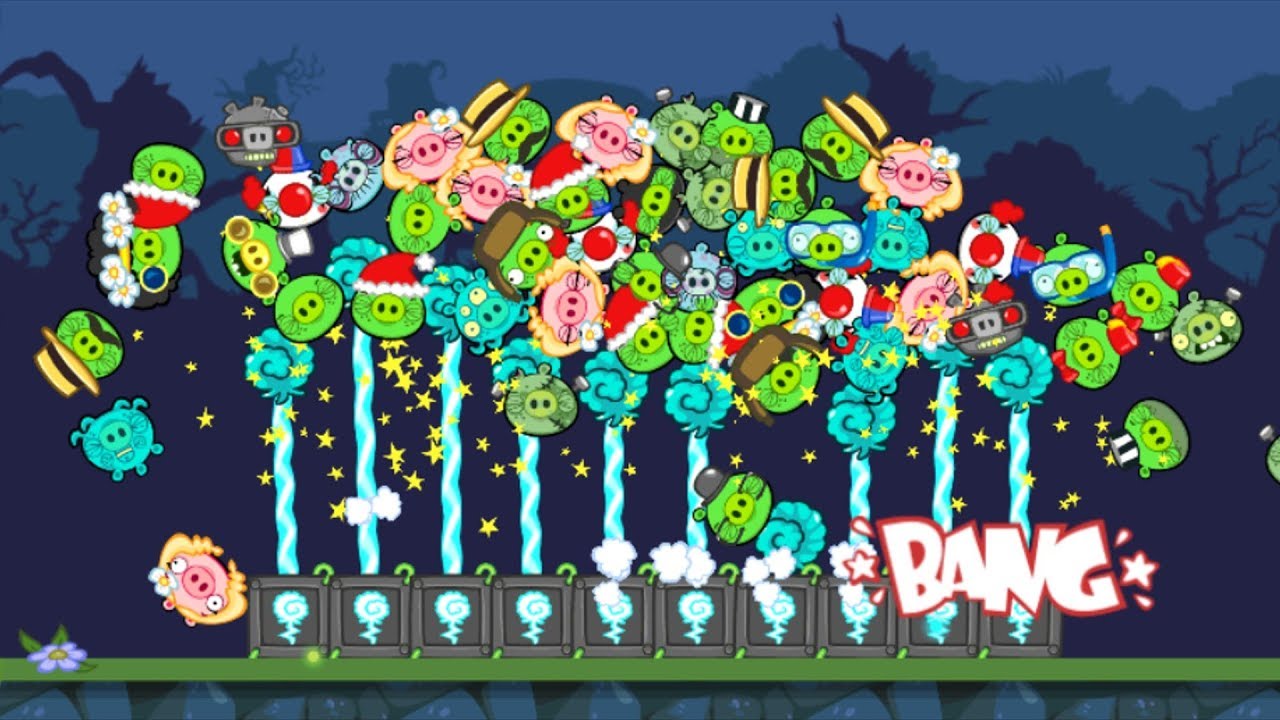 Bad Piggies - PUNCH ALL DIFFERENT PIGGIES SKINS AT ONCE! - YouTube