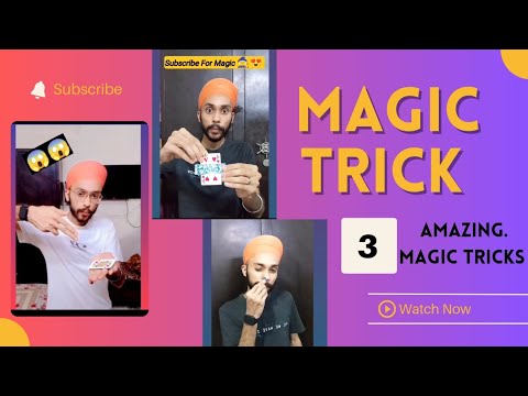 3 Amazing Magic Tricks 🧙😍. Revealed ! 🤯. #youtube #magic #tutorial ...