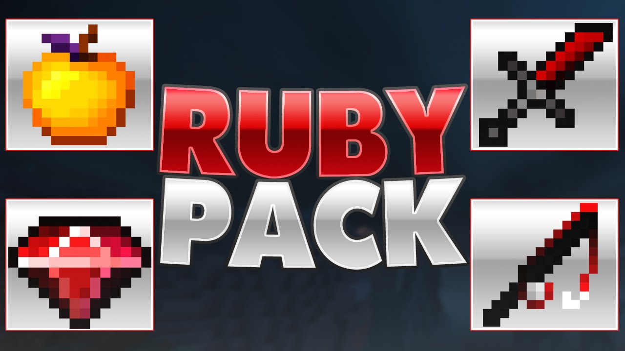 Minecraft PvP Texture Pack - CurtCo Ruby Pack [UHC] [POT] - YouTube