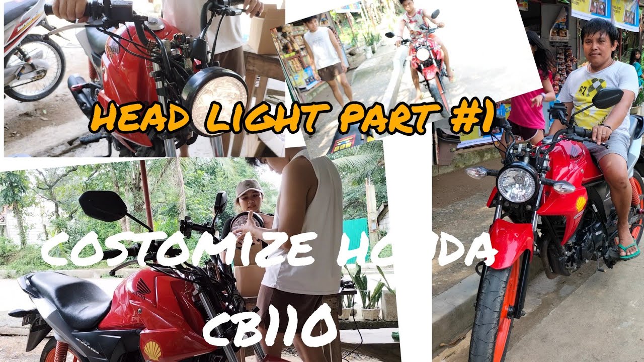 Customize Honda CB110 Head light. Part #1 - YouTube