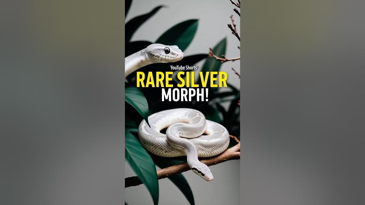 A RARE SILVER MORPH BALL PYTHON. - YouTube