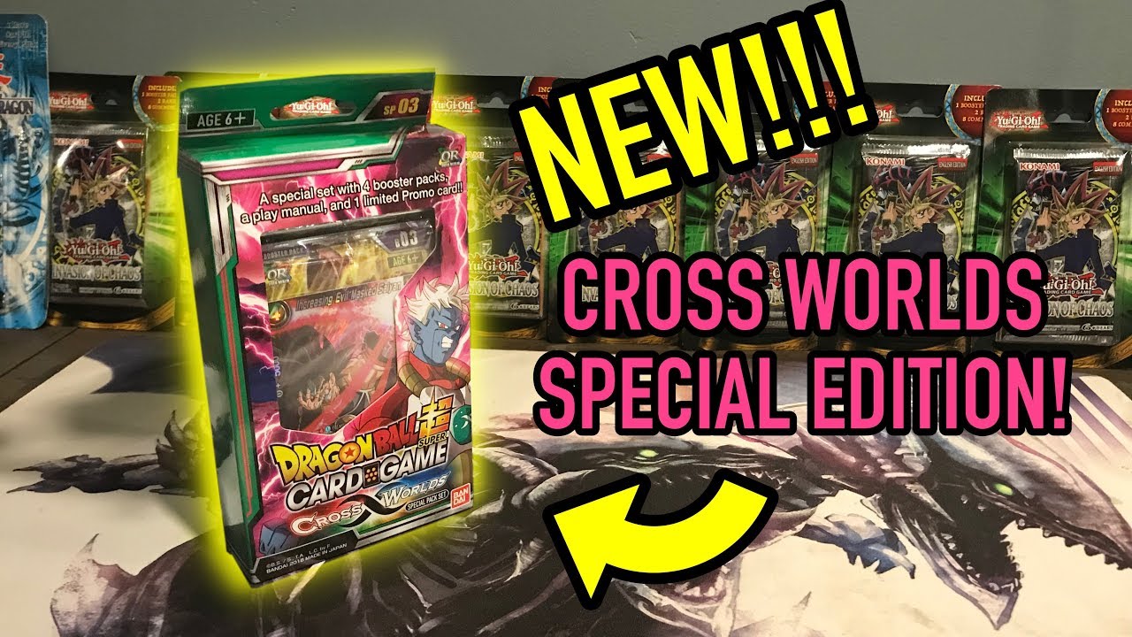 CROSS WORLDS SPECIAL PACK SET! - Dragon Ball Super Card Game - YouTube
