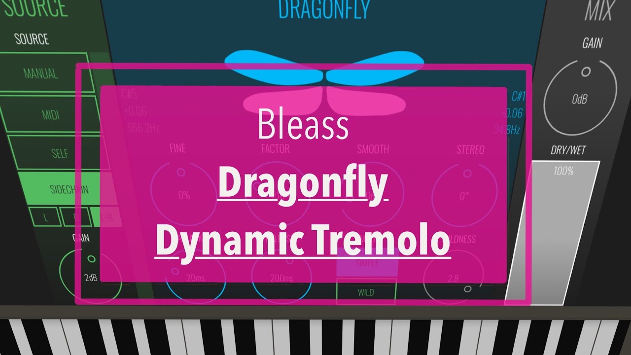 Bleass Dragonfly Dynamic Tremolo Effect - Tutorial: Getting Started - YouTube