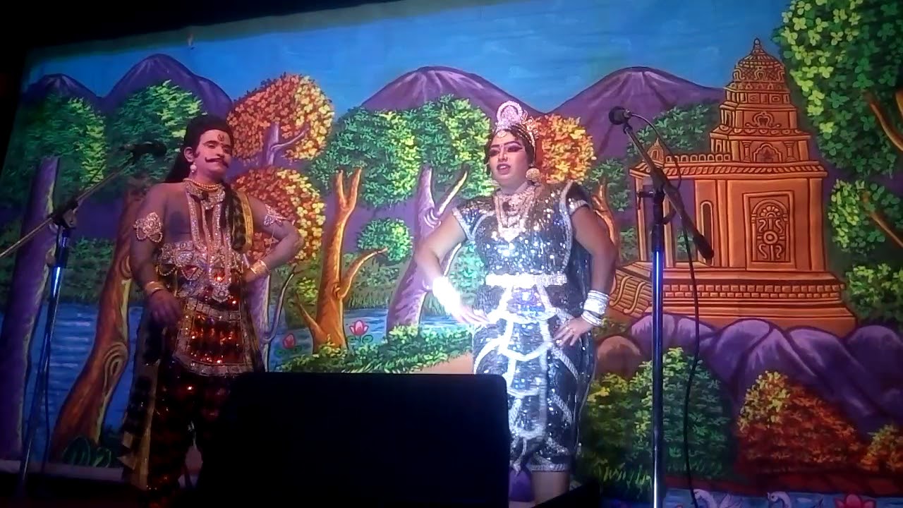 Chandrama shivakumar g s and rohini Priyanka act as daksha yagna nataka ...