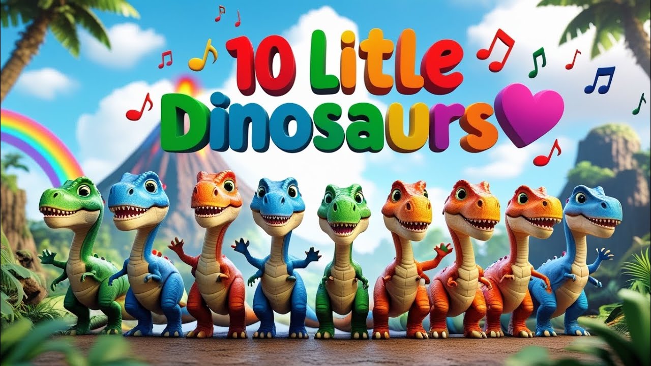 Little Dinosaurs | Fun Counting Song for Kids 🦕🎵 Little Dinosaurs Dance ...