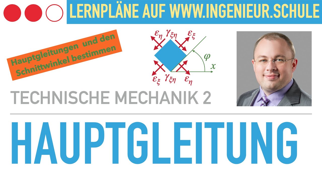 Hauptgleitung und zugehöriger Winkel – Technische Mechanik 2 - YouTube