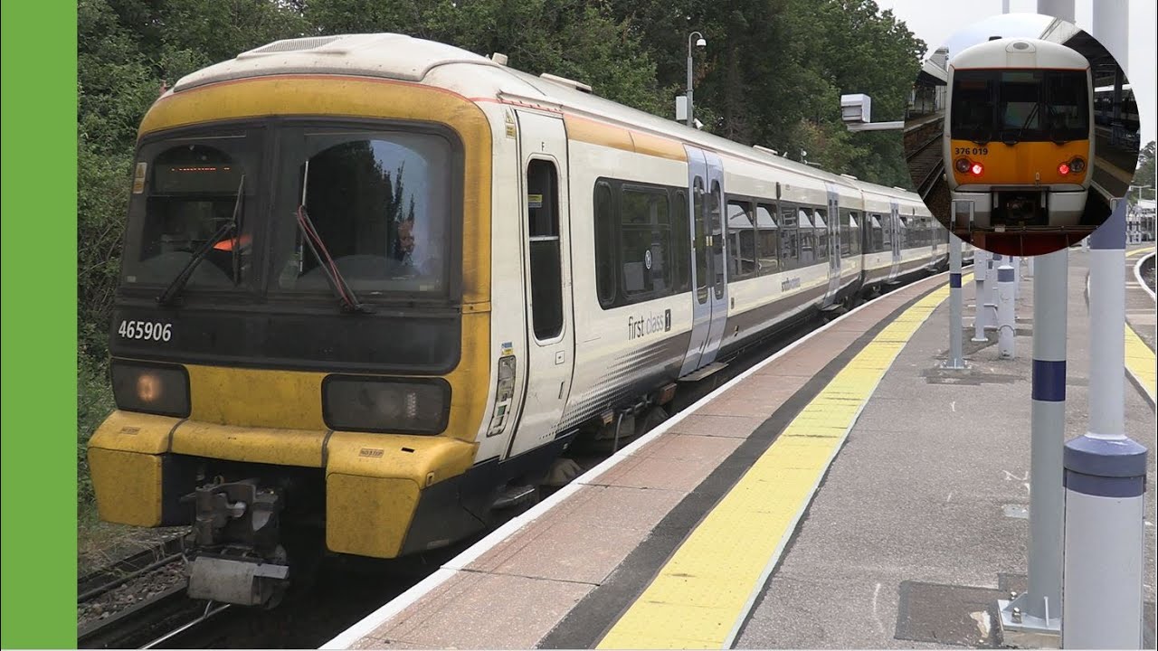 Class 465 departs Hayes Kent - YouTube