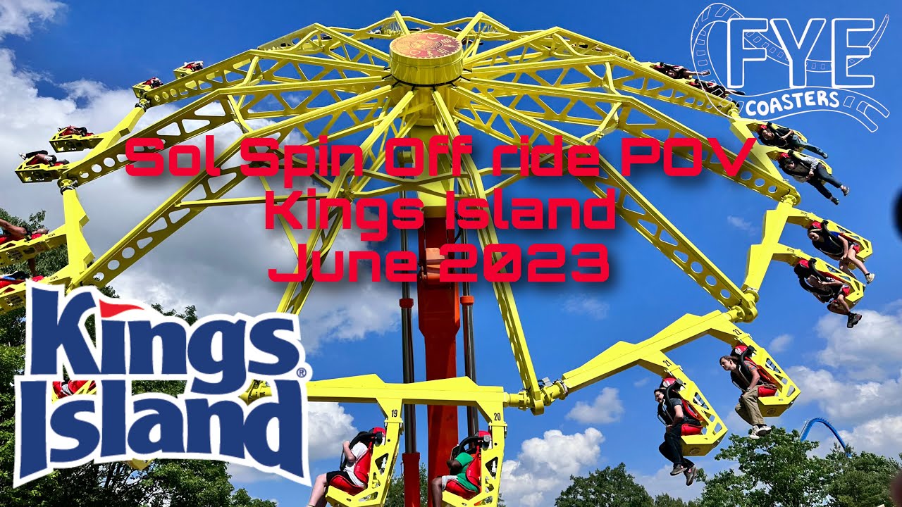 Sol Spin | Kings Island | Off ride June 2023 - YouTube