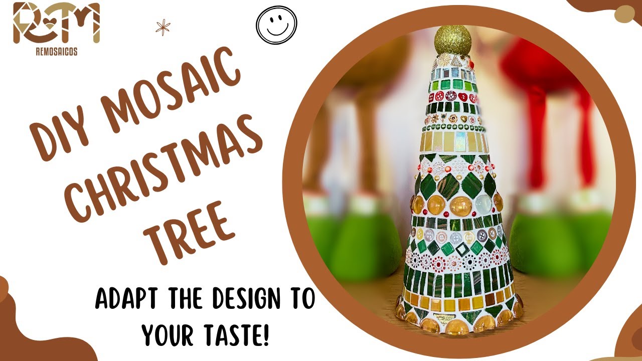 DIY Mosaic Christmas Tree: Adapt the Design to Your Materials! - YouTube