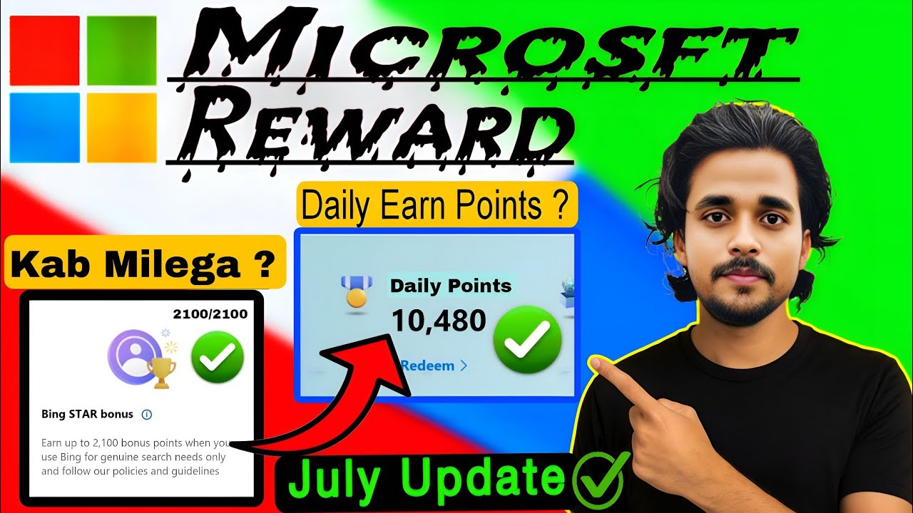 Microsoft Reward July Update | Daily Earn Points ? | kab milega ? Bing ...