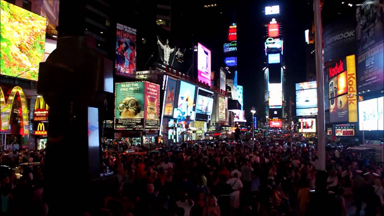 Times Square at Night, Manhattan NYC (05-2012) - YouTube