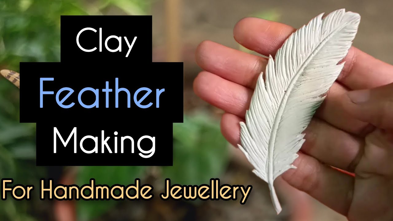 Bird Feather Making Tutorial using Air Dry /Polymer Clay for Handmade ...