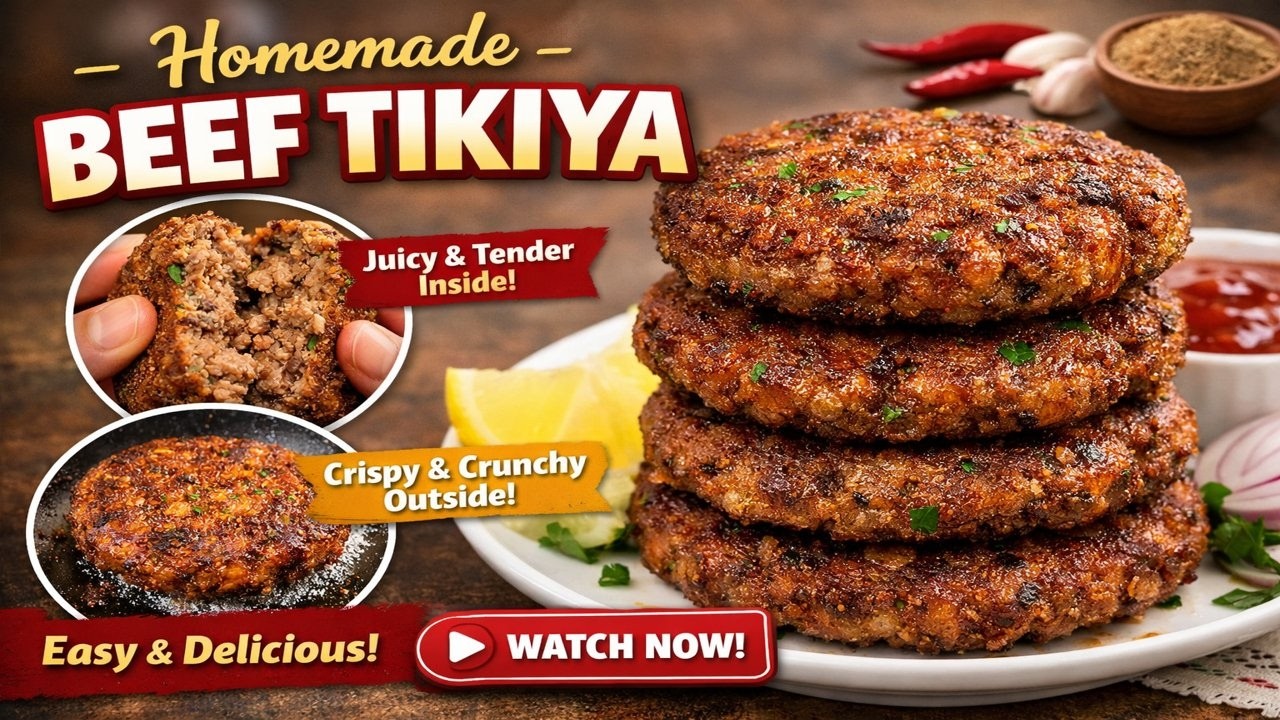 হোমমেড বিফ টিকিয়া রেসিপি | Crispy & Juicy Beef Tikiya at Home - YouTube