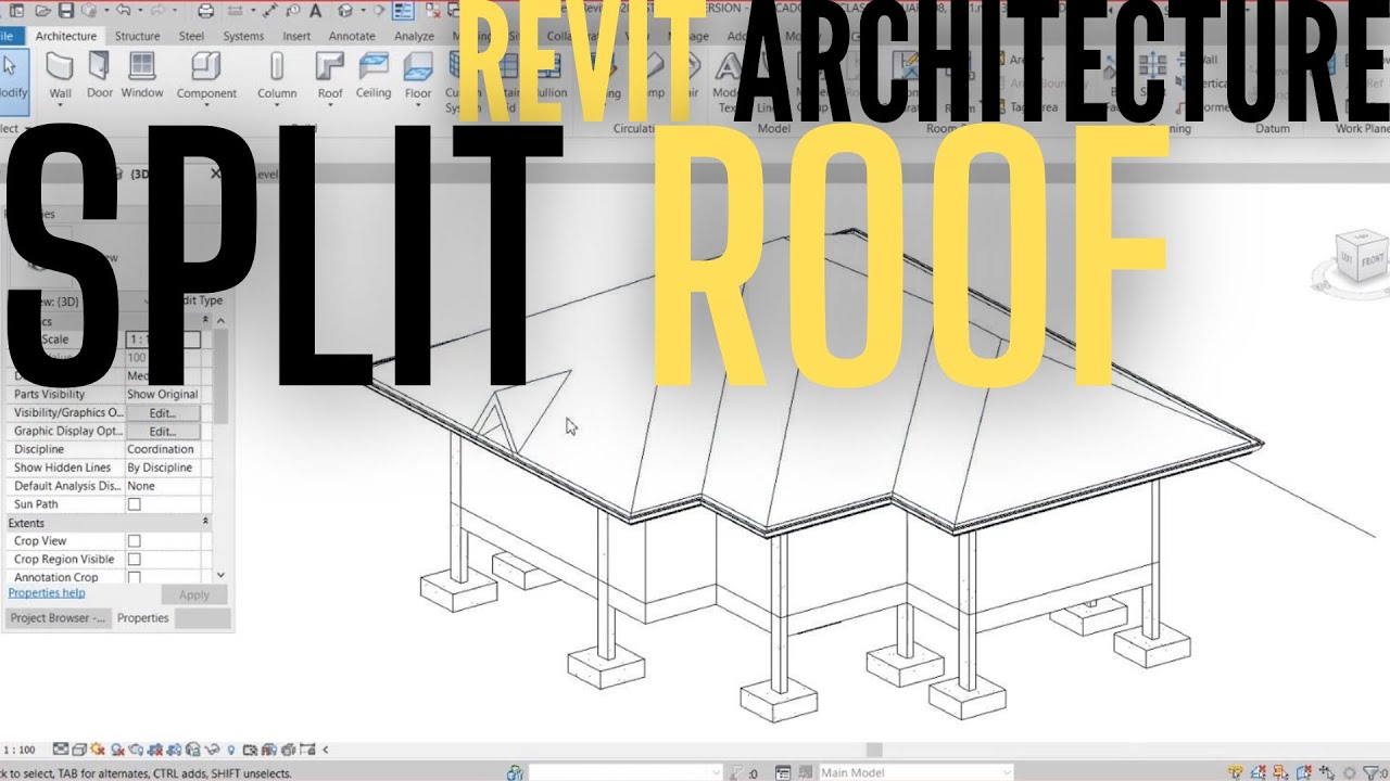 Split Roof in Revit - YouTube