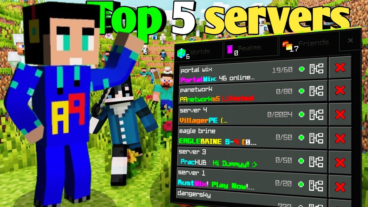 Top 5 Old themed Craftsman servers || minecraft pe servers 2024 - YouTube