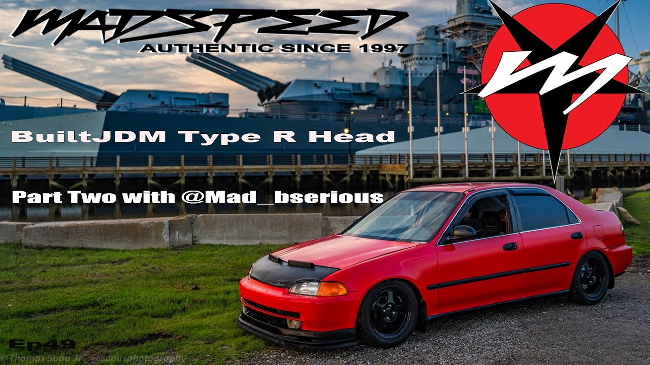 Madspeed 1995 Honda Civic Sedan JDM R Head on a Built GSR block ...