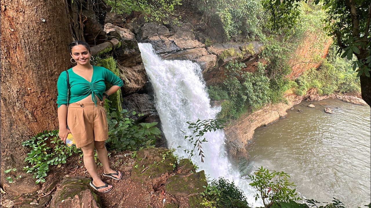 Huge WaterFall in GOA 😮 Russian Beach in Goa - YouTube