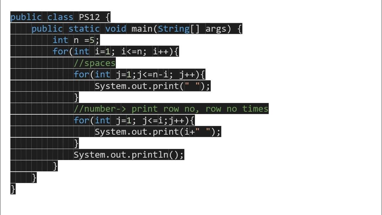 Print The Pattern Number Pyramid Pattern Questions Using Java Youtube