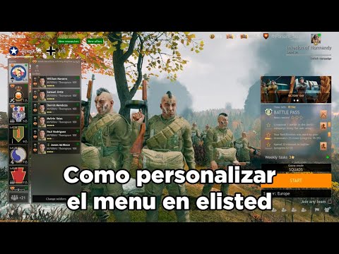 Como personalizar el menú en enlisted - YouTube