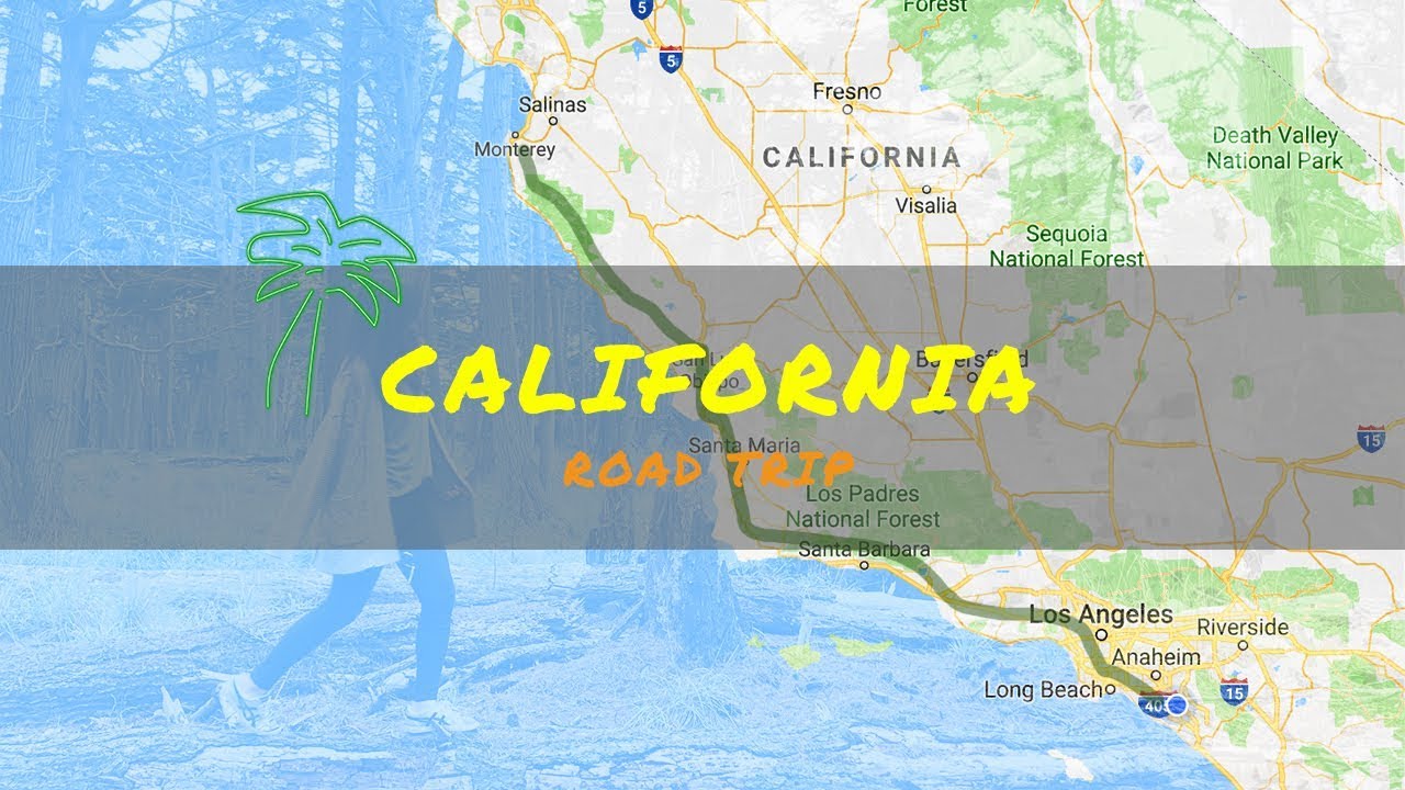 [Day1] 목적지없이 떠나는 캘리포니아 ROAD TRIP🚙/ 2084km with CA 101 highway !! - YouTube