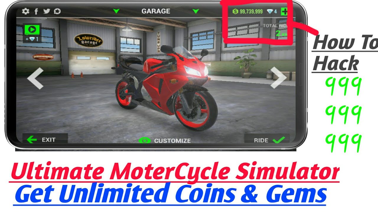 How To Hack Ultimate Motorcycle Simulator|Get Unlimited Coins & Gems ...