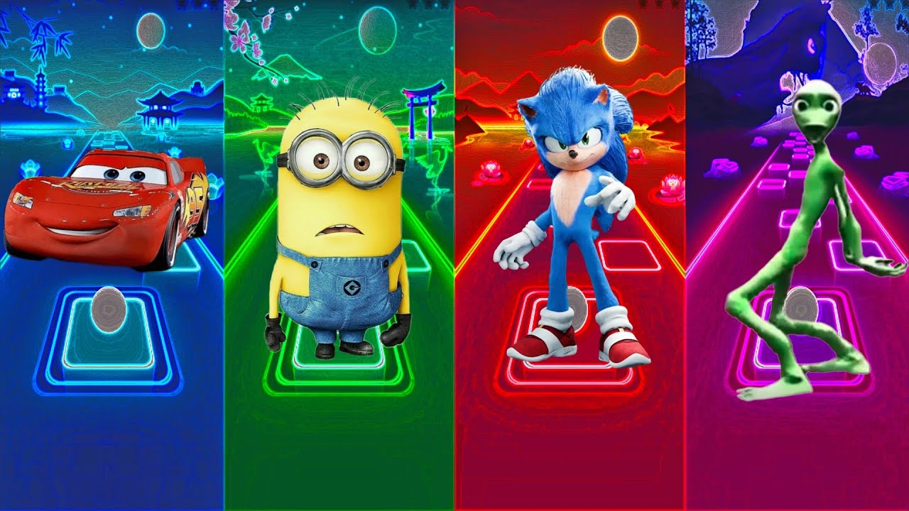 Cars 3 Evil Mquen Alien Dance color Sonic - YouTube