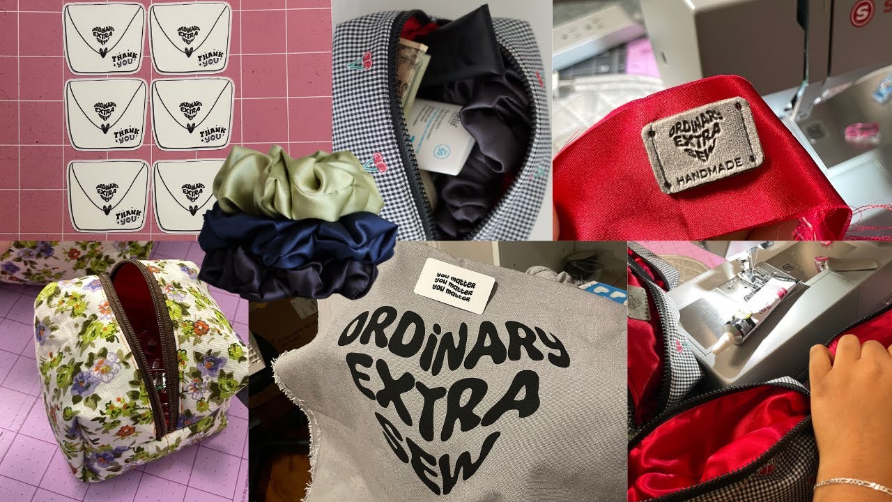 HUGE pop-up shop prep VLOG, scrunchie making, cricut crafts, table ...