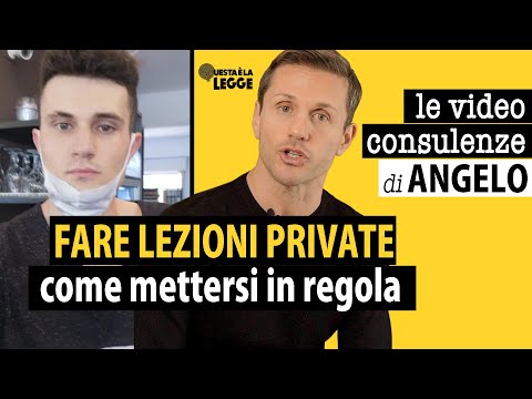 Lezioni private: come regolarizzare col fisco | avv. Angelo Greco