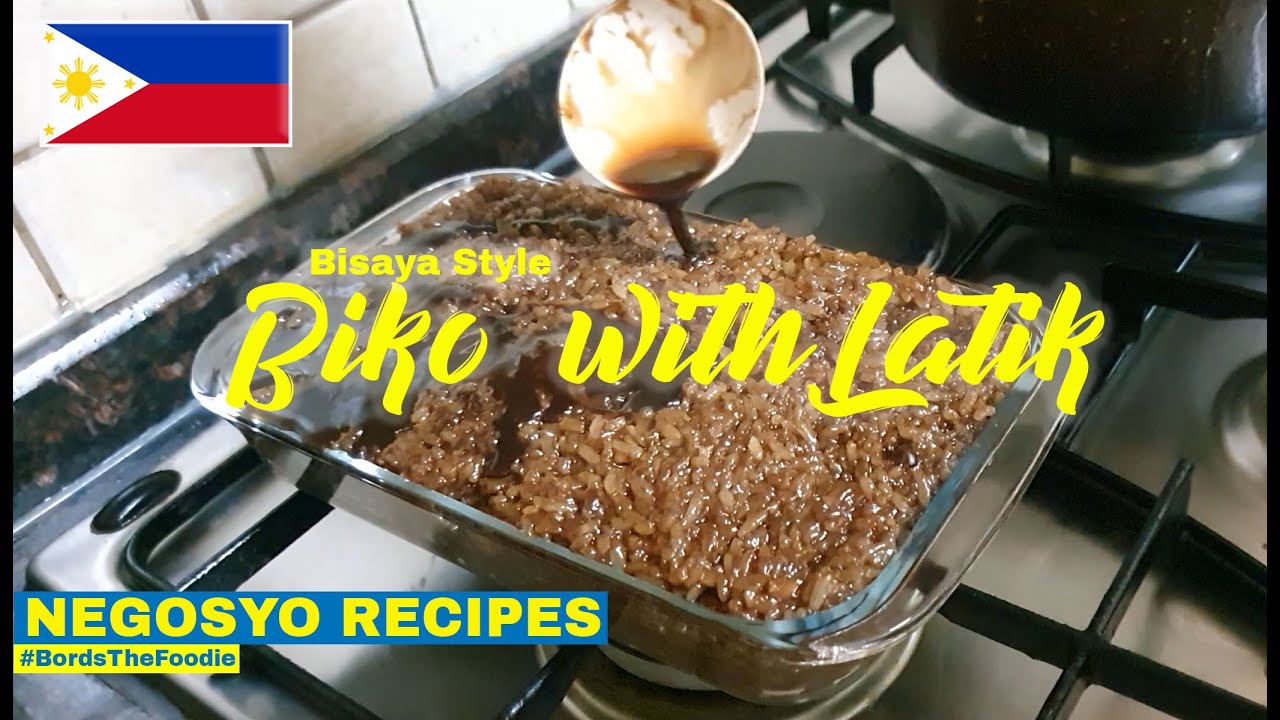 Biko With Latik (Bisaya) - The Filipino Rice Cake | NEGOSYO RECIPES # ...