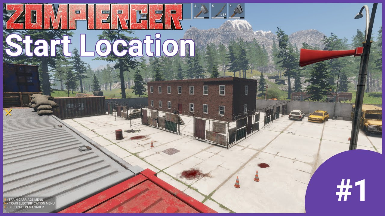 EP1 Start Location Zompiercer - Zombie Survival on a Train - YouTube
