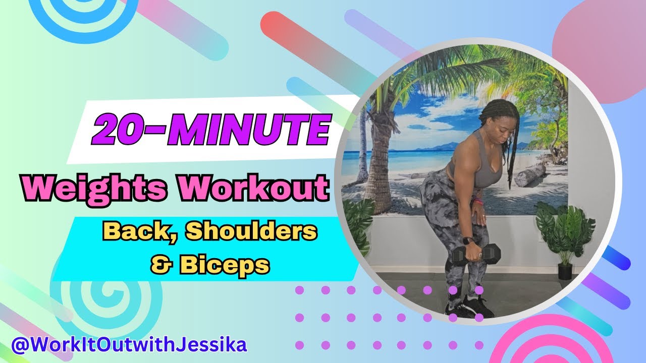 20-Minute Back, Shoulders & Biceps Workout | Strength Training with ...
