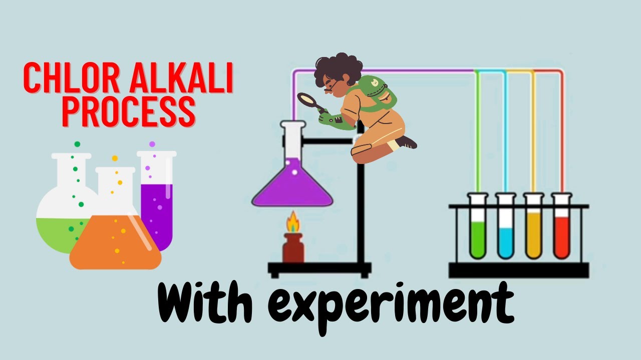 Electrolysis of Nacl || chlor alkali process || with experiment ...