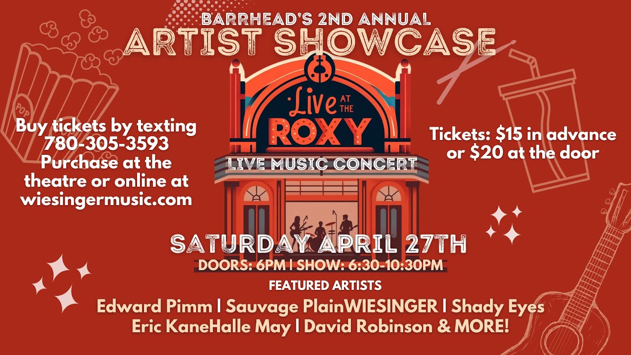 2nd Annual Artists Showcase Promo | Live at the Roxy | Barrhead AB, April 27th - YouTube