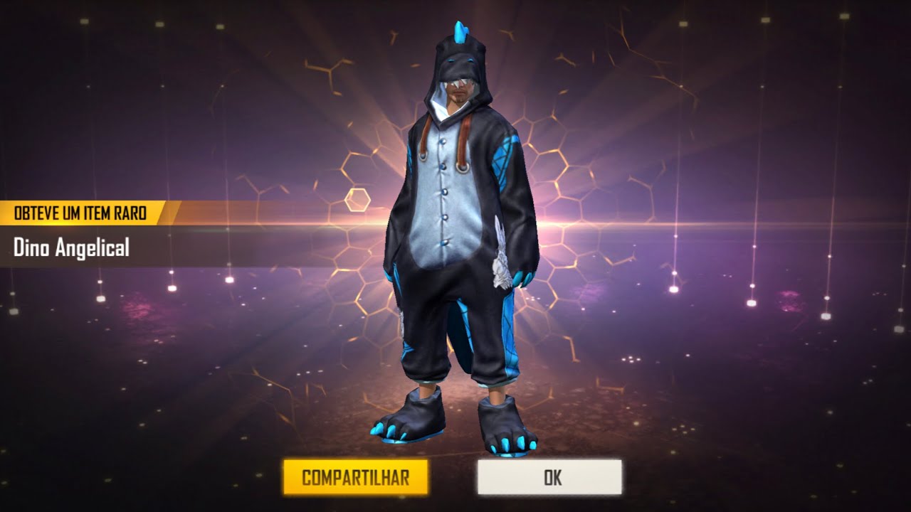 COMO PEGAR O DINO ANGELICAL GRÁTIS NO FREE FIRE - YouTube
